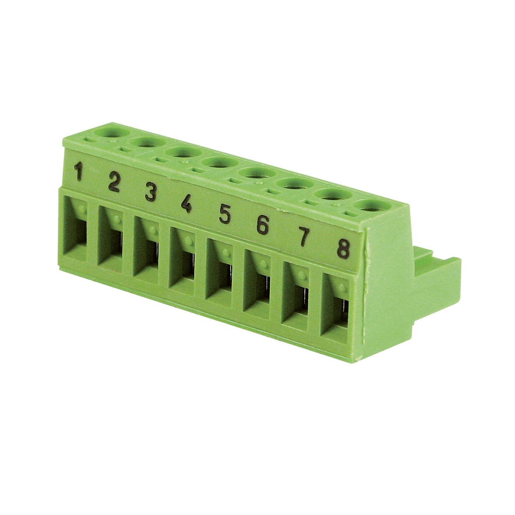 8 Position Pluggable Terminal Block, Screw Connector Terminal Wiring ...